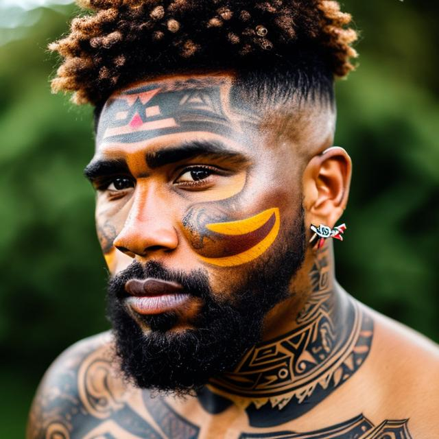 mauri warrior, face tattoos, rugby