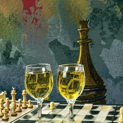 Playing music in Vienna and playing chess with white...