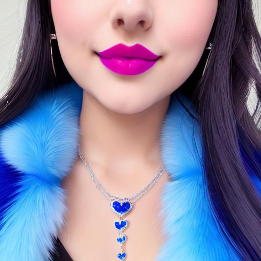 Zendaya, eating candy ice cream, blue lipstick, snow... | OpenArt