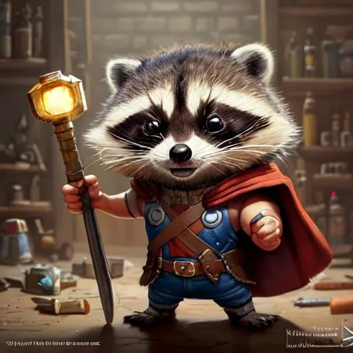 An oil painting rendered in Pixar Style, Tiny cute M... | OpenArt