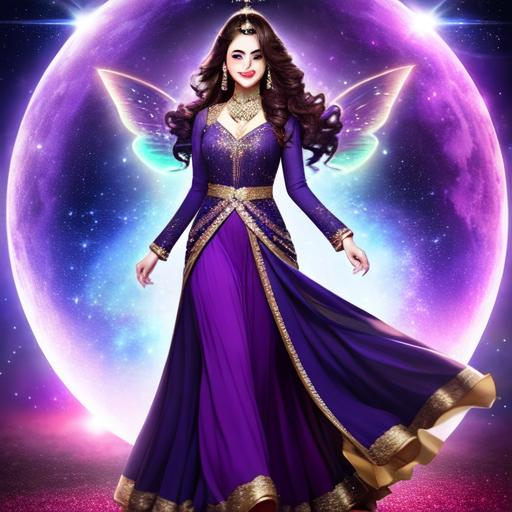 full body portrait of {{ hania amir }} wearing a neb... | OpenArt