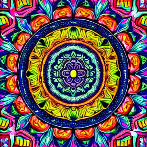 Beautiful mandala art, HD, Vivid Colours, Wavy Desig... | OpenArt