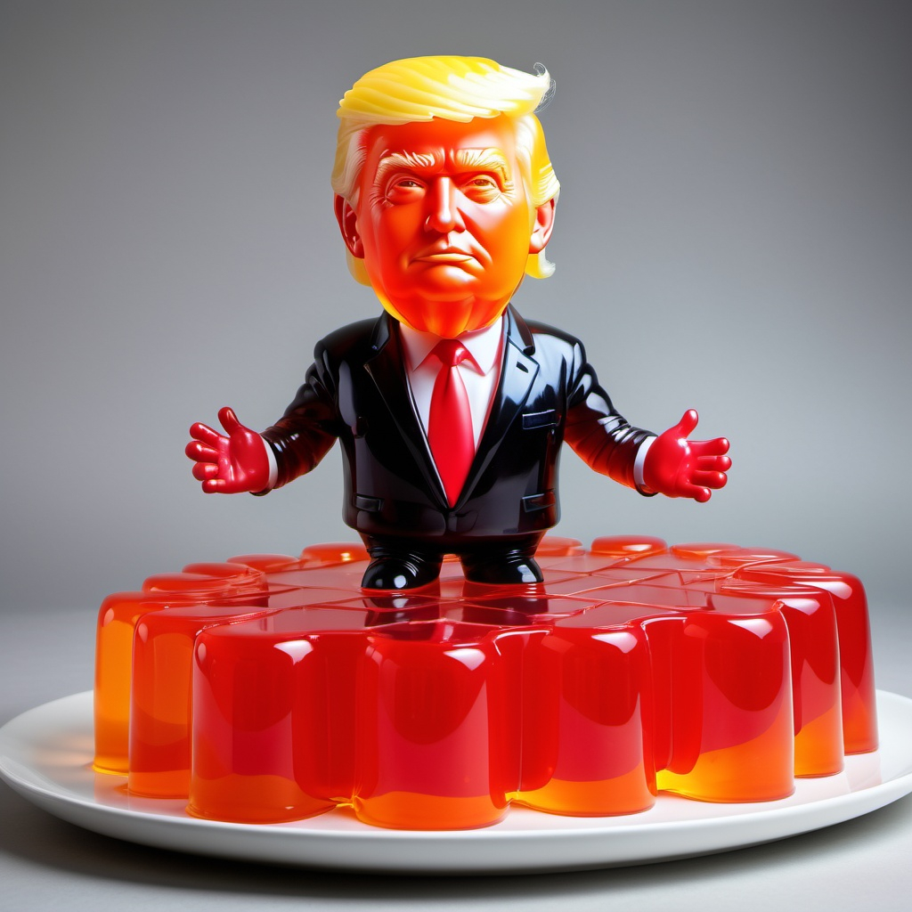 Trump made of jello