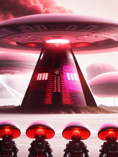 Breathtakingly detailed Image of UFO death cult mem... | OpenArt
