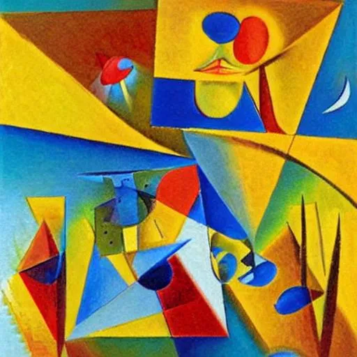 The universe connected and abstract cubism | OpenArt
