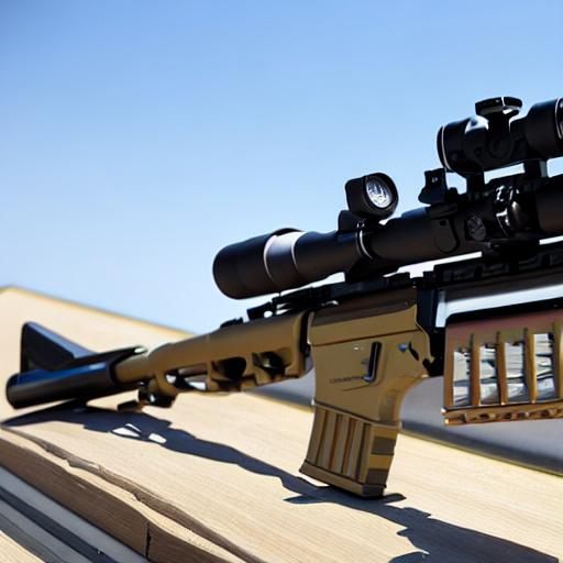 draw in the form of a Japanese manga an AWM rifle | OpenArt