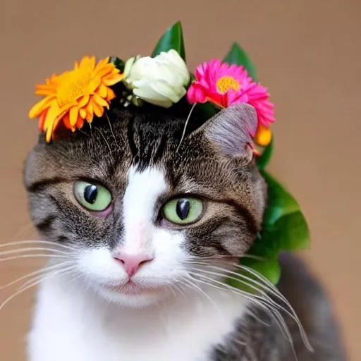 Cats Wearing Flower Crowns | Best Flower Site