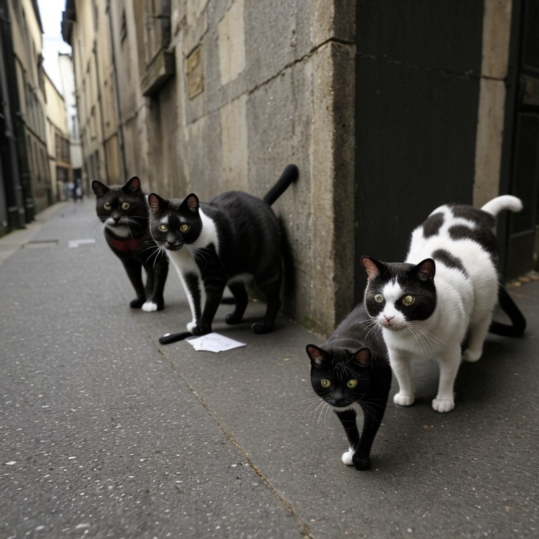 The criminal cats of Rouen make a score