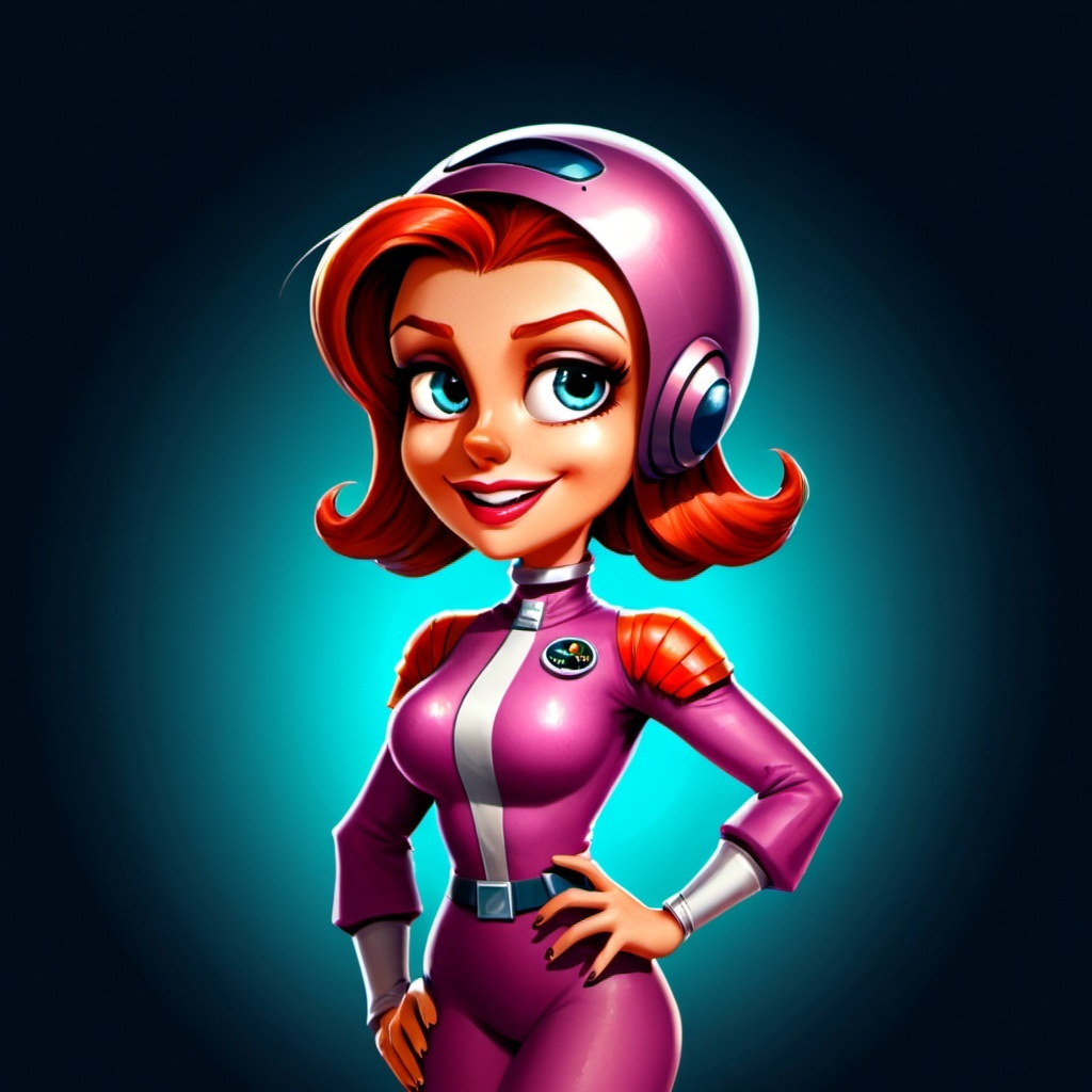 casual-cartoon character, dress with a complete astr...