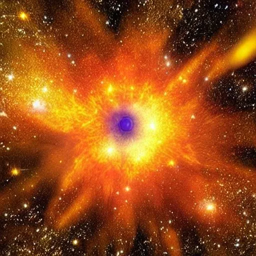 3d realistic super nova exploding shooting stars | OpenArt