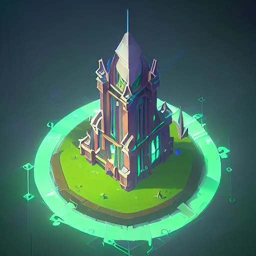 isometric character, isometric environment, 3d art,... | OpenArt