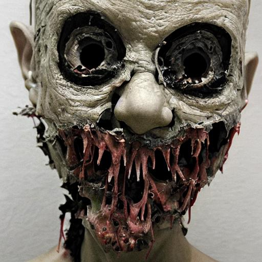 Creepy mangled face | OpenArt