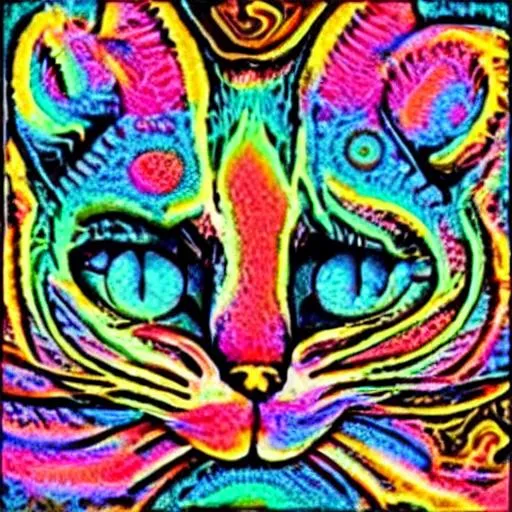 Psychedelic cat