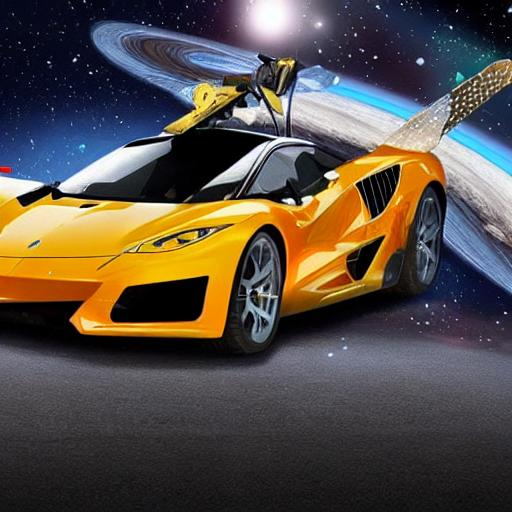 Super car in space | OpenArt