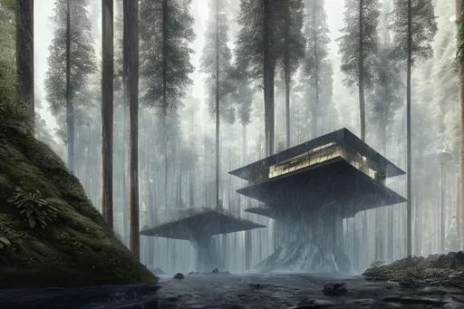 a hyper realistic Cliff Architecture futuristic blac... | OpenArt