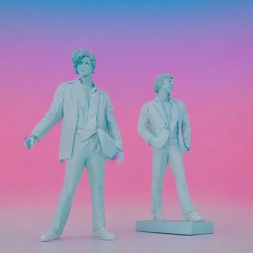 king rizz vaporwave synthwave retrowave statue 1980... | OpenArt