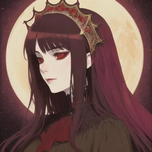 portrait of a Vampire Bride Art Nouveau, romantic G... | OpenArt