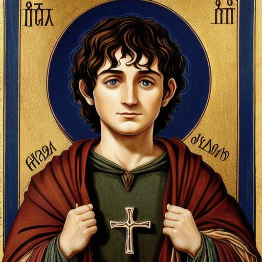 Frodo Baggins as a Greek Orthodox Icon | OpenArt