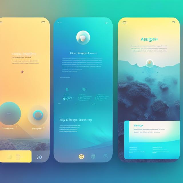 Interface Design, app, - Main Color: Aqua - Lighting...