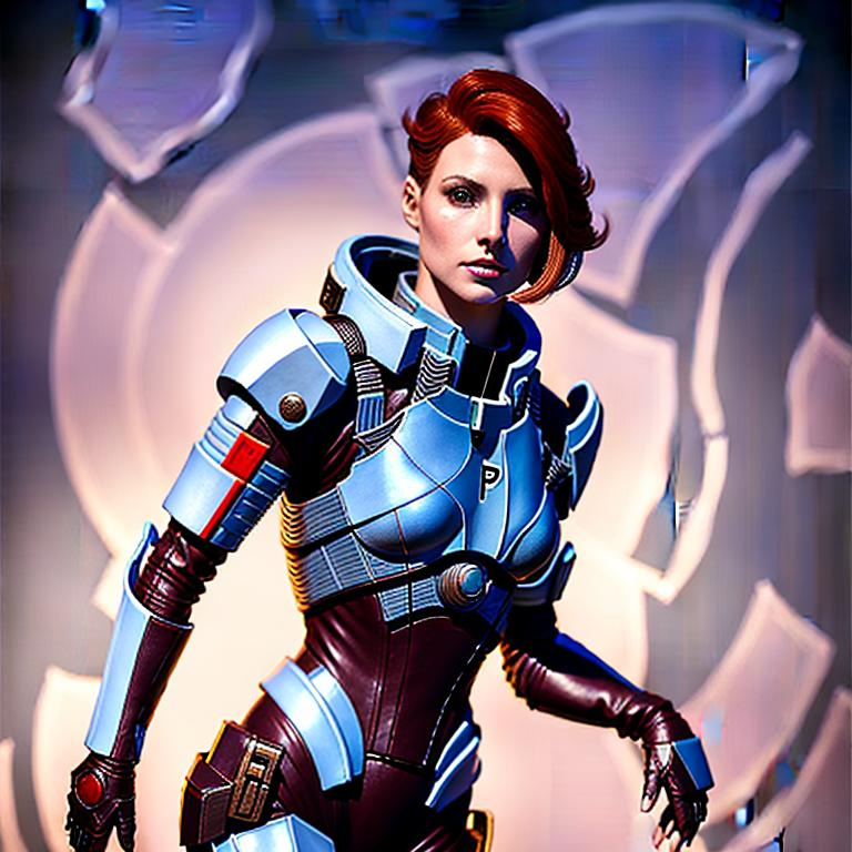 A Female Commander Shepard From Mass Effect Dandd Fa Openart