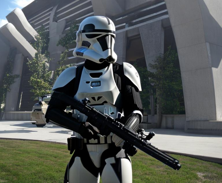 Clone Trooper, Standing alone | OpenArt