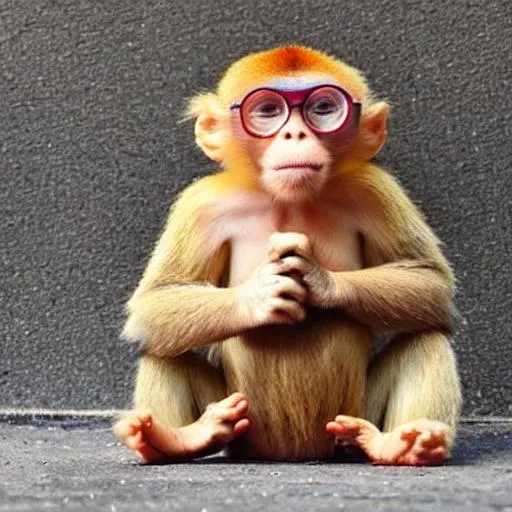 monkey with a minigun | OpenArt