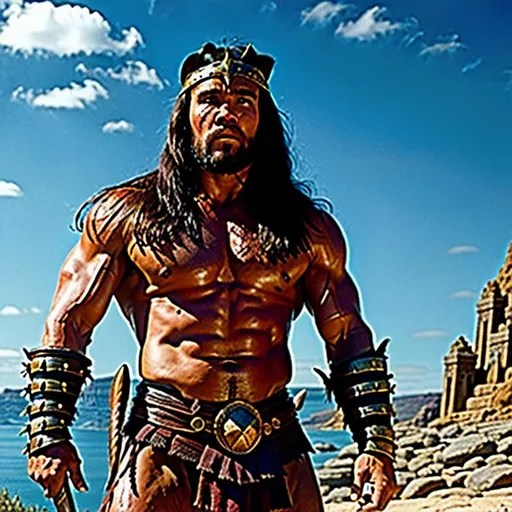 Conan the Barbarian, highly detailed , masterpiece,... | OpenArt