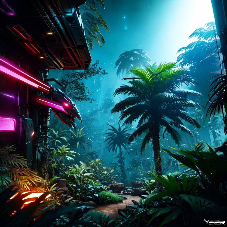 predator yajuta in the jungle, unreal engine, octane... | OpenArt