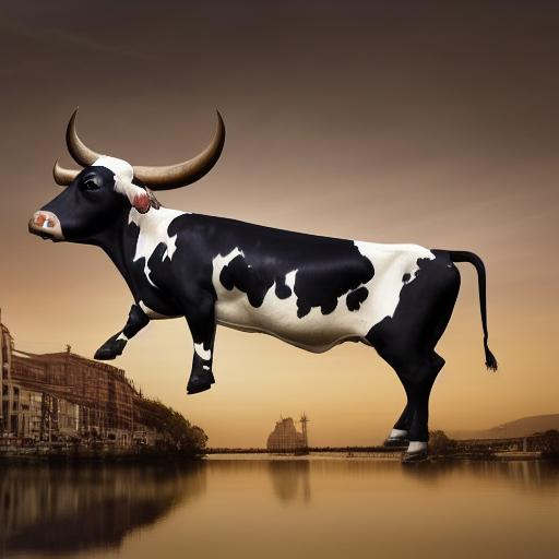 a flying cow | OpenArt