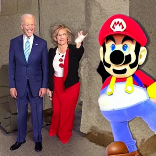 joe biden as mario | OpenArt