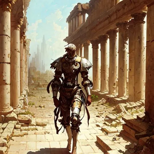 Robot cyborg Jesus’s revenge on Rome in historically... | OpenArt