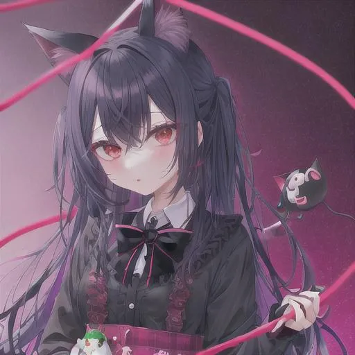 Little Demon Vampire Princess, Red_Eyes, Cat Girl, P... | OpenArt