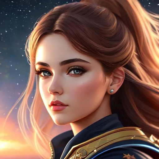 Jupiter girl oil painting, UHD, 8k, Very detailed, b... | OpenArt