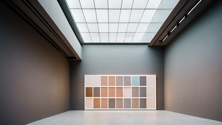 Galerie Wall, Museum Wall. liminal space. cinematic...