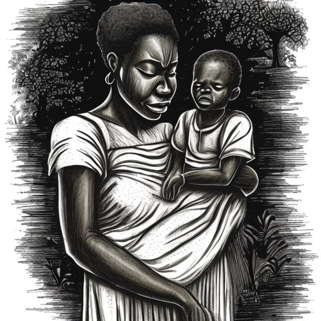 Ekwefi From The Book Things Fall Apart Crying And Sa Ekwefi From The Book Things Fall Apart Crying And Sa