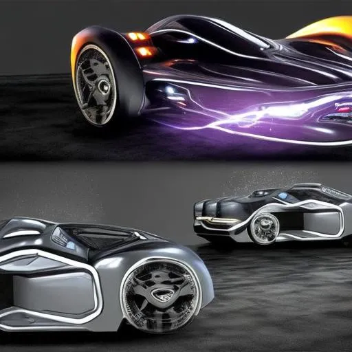 Future Dark and Red Batman Car | OpenArt