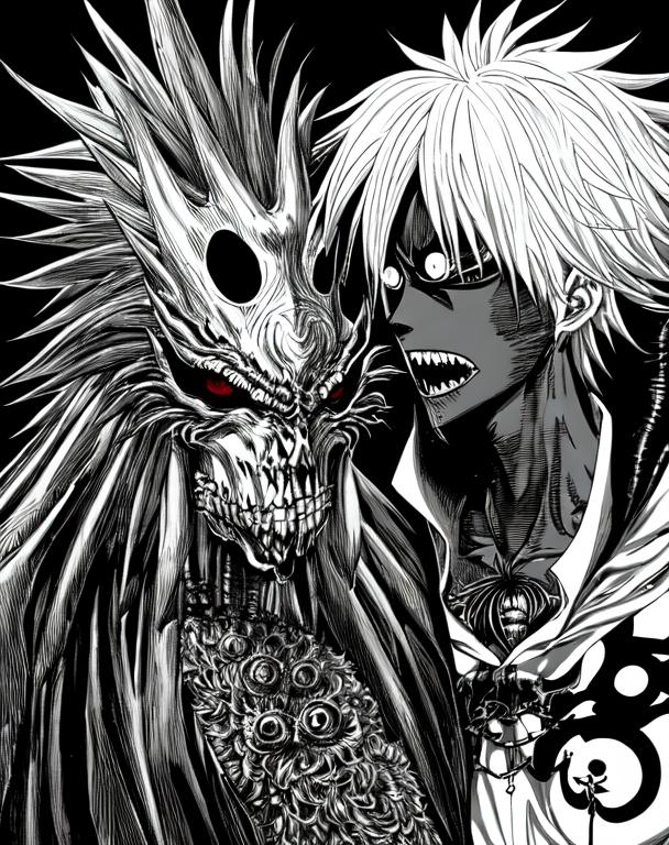 death note ryuk, old creature, inspired by eiichiro... | OpenArt
