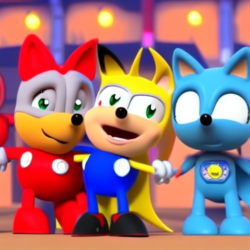 Sonic the hedgehog in Peppa Pig Crossover video paw...