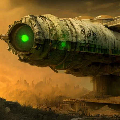 nuclear fallout, radiation, green hue, war, fire, ve... | OpenArt