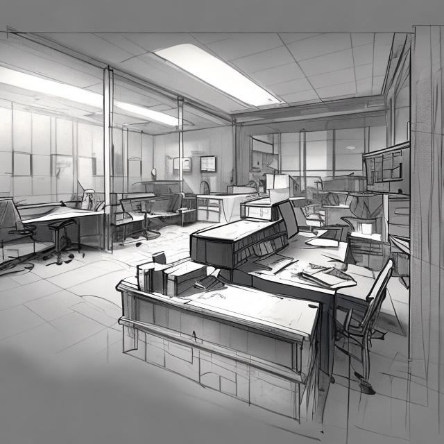 detective investigation office sketch concept art ar...