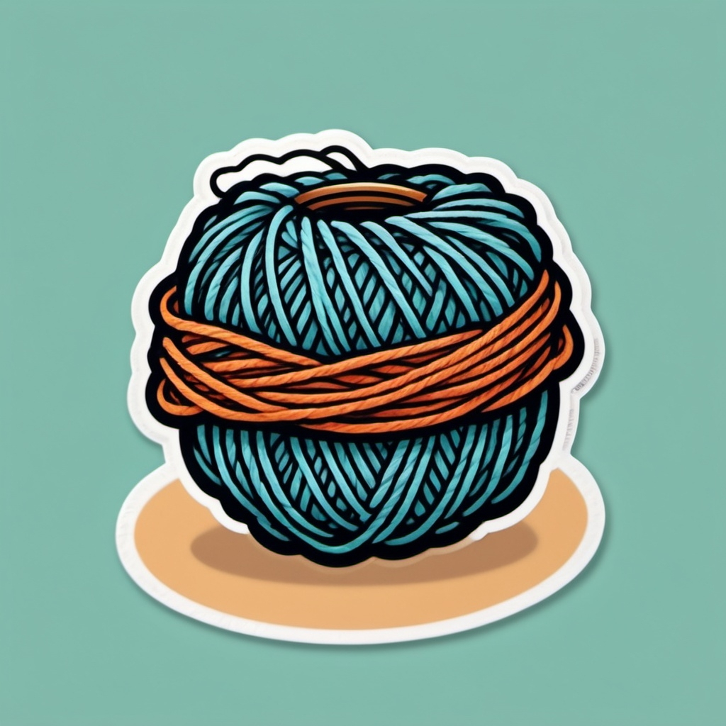 Rolling ball of yarn