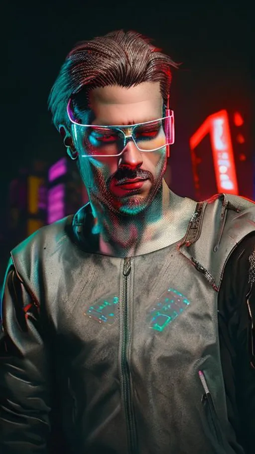 Cyberpunk, neon , photography, photorealistic