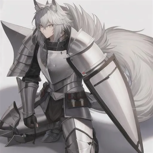 Male human knight in Fire Emblem style, dark skin, s... | OpenArt