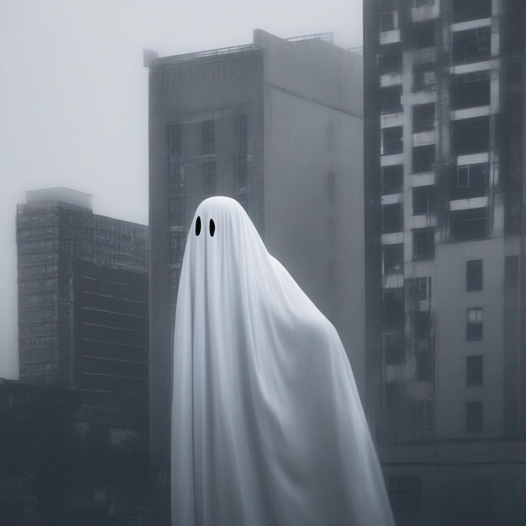 Ghost and building