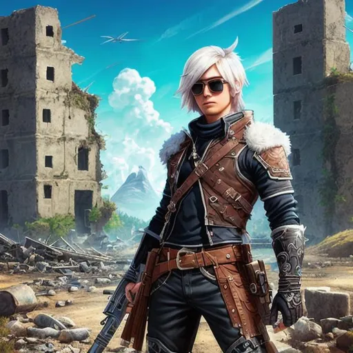 full height portrait of Ragnarok Mobile gunslinger c... | OpenArt