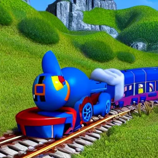 Sonic The Steam Train | OpenArt