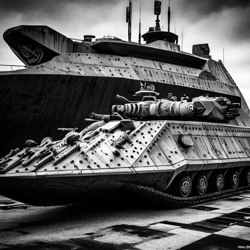 monochrome, HR Geiger, human, battle tank, scifi | OpenArt