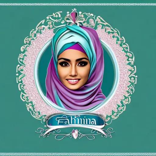 Design with the name " Fahima"