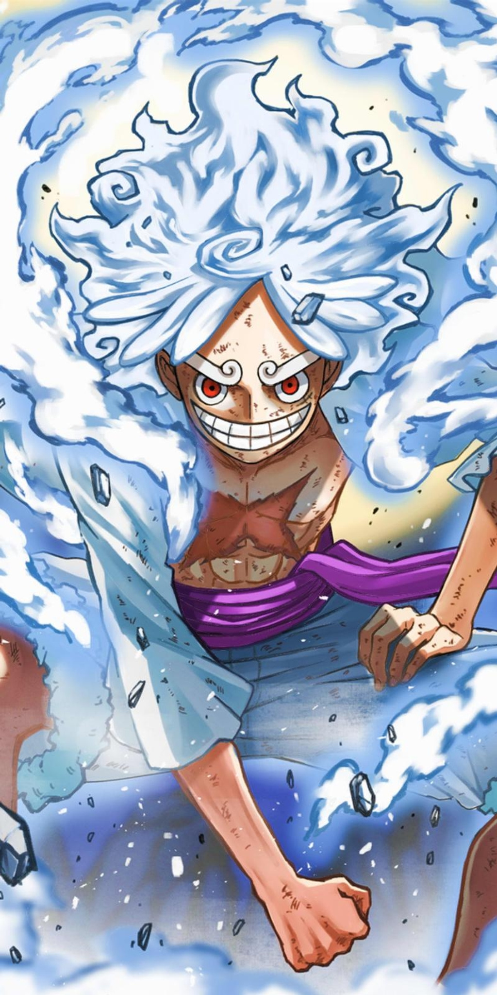 luffy gear 5 Pose, 4k,