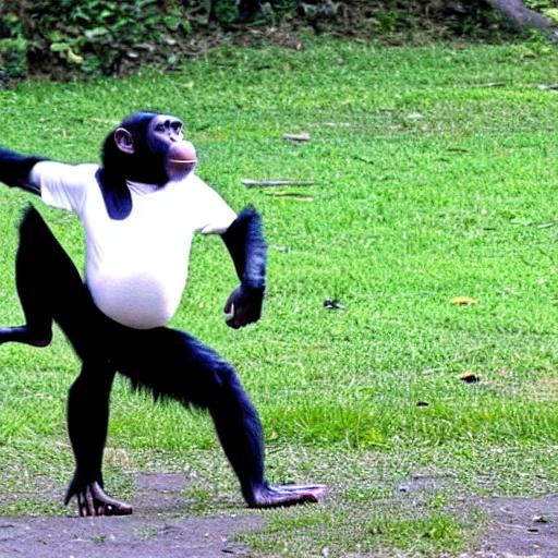 Chimpanzee dancing like michael Jackson | OpenArt